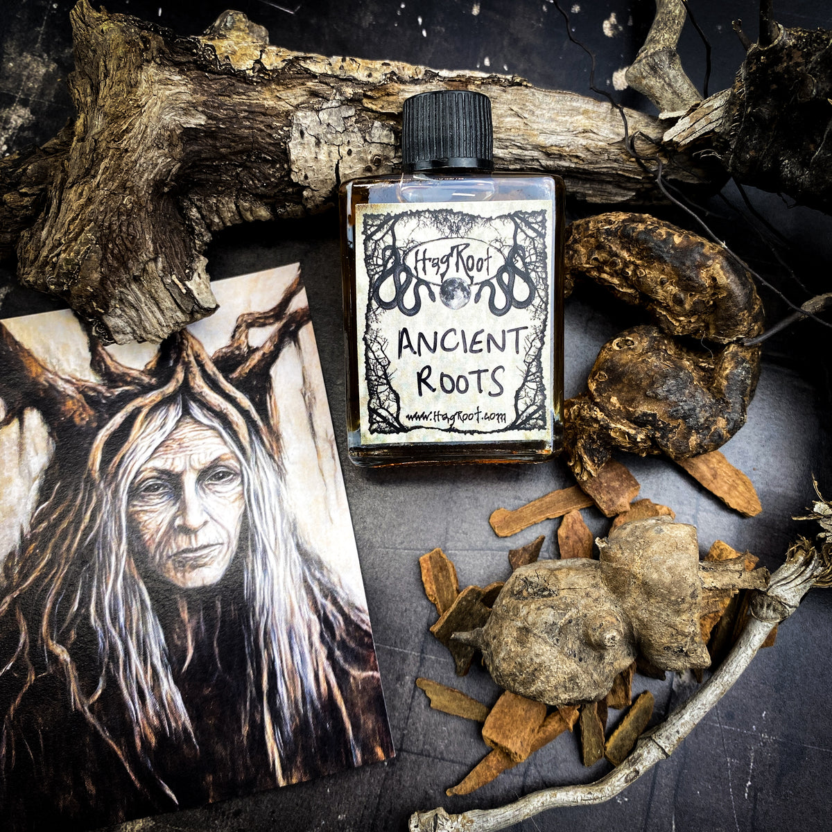 ANCIENT ROOTS-(Vetiver, Tonka Bean, Patchouli, Myrrh, Cedar, Oakmoss,