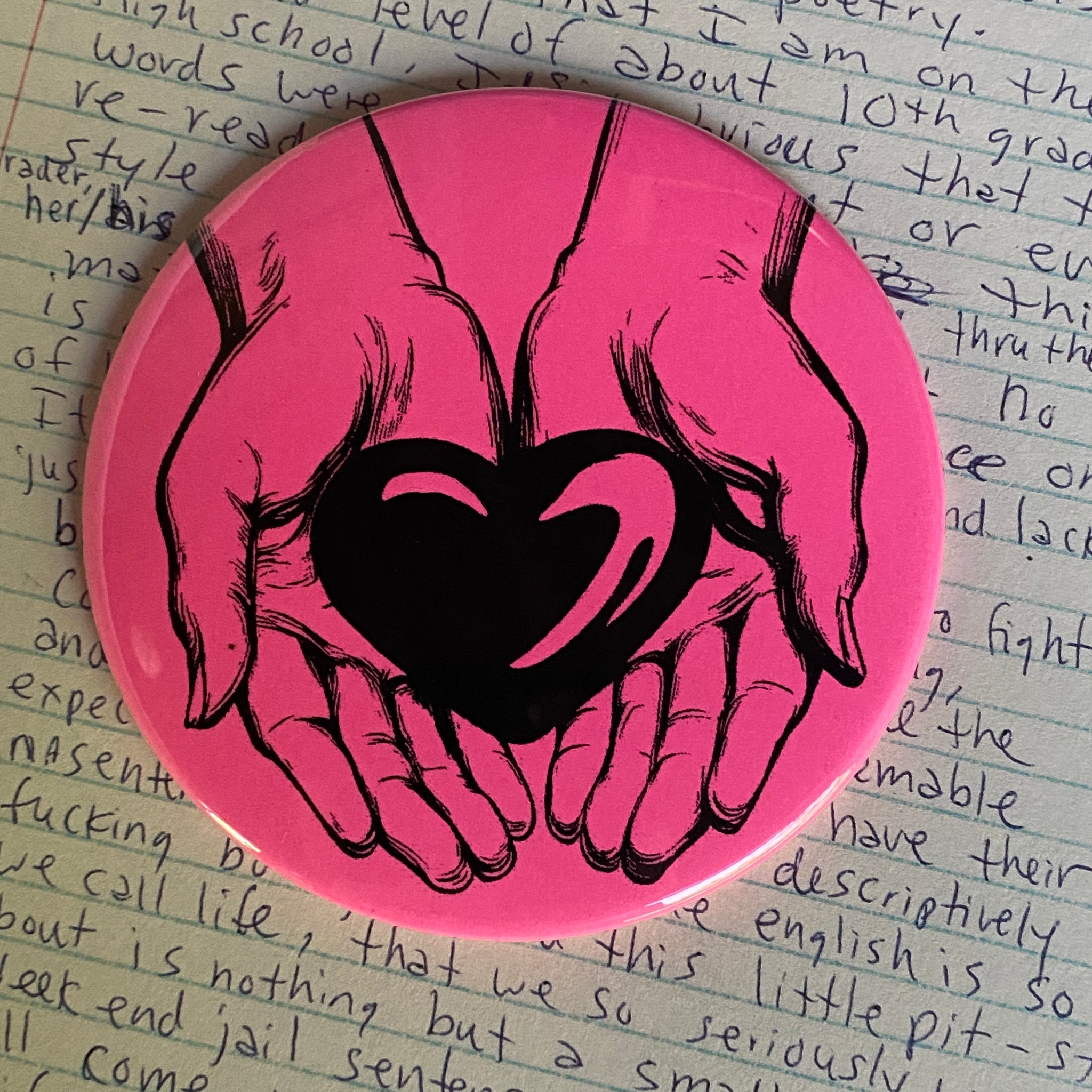 FRAGILE - Hand Pressed Pocket Mirror