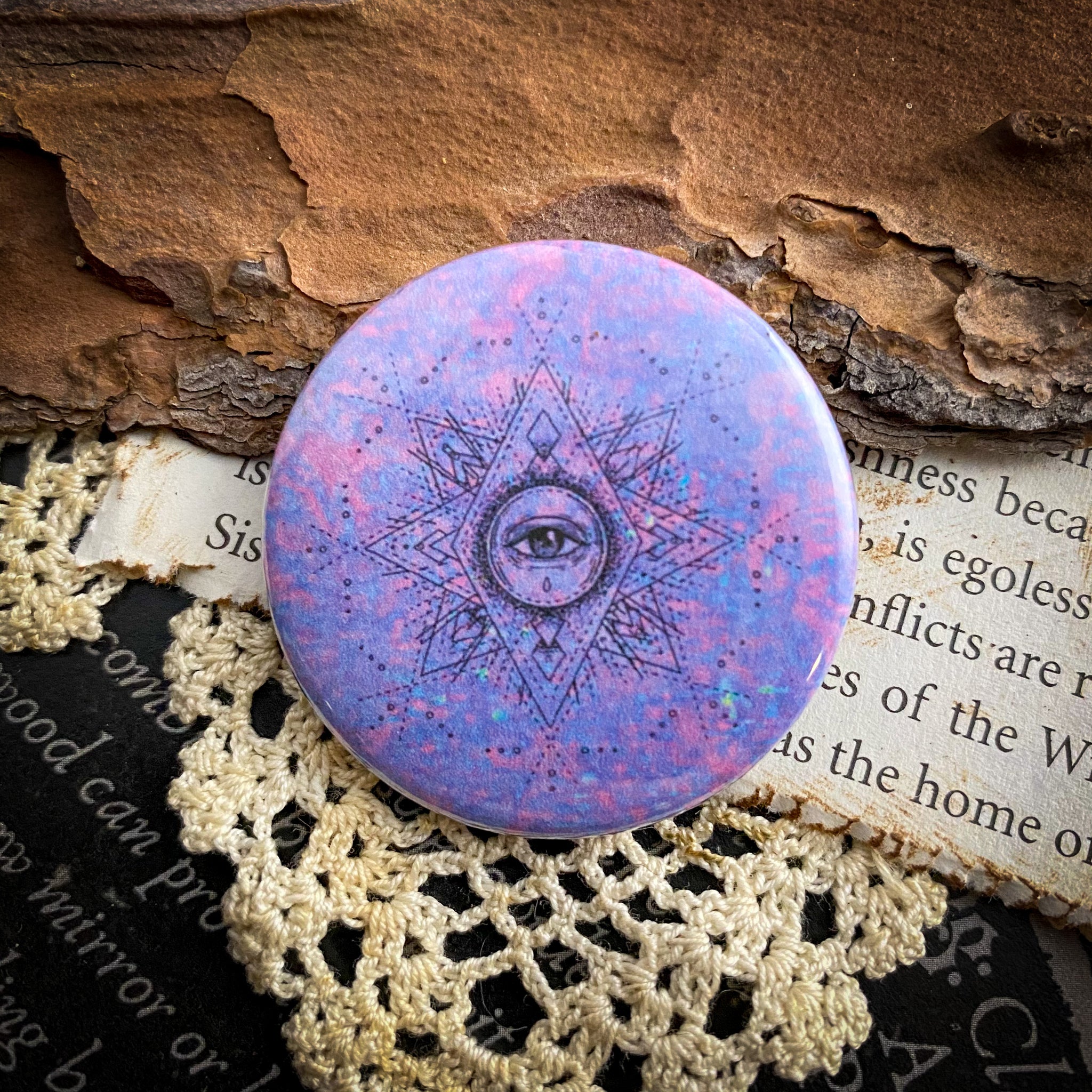 Seer - Hand Pressed Button/Pin - 1.5"